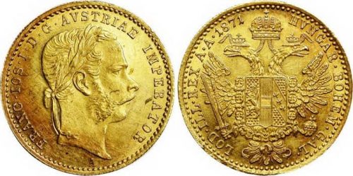 Antique gold coins of Austria