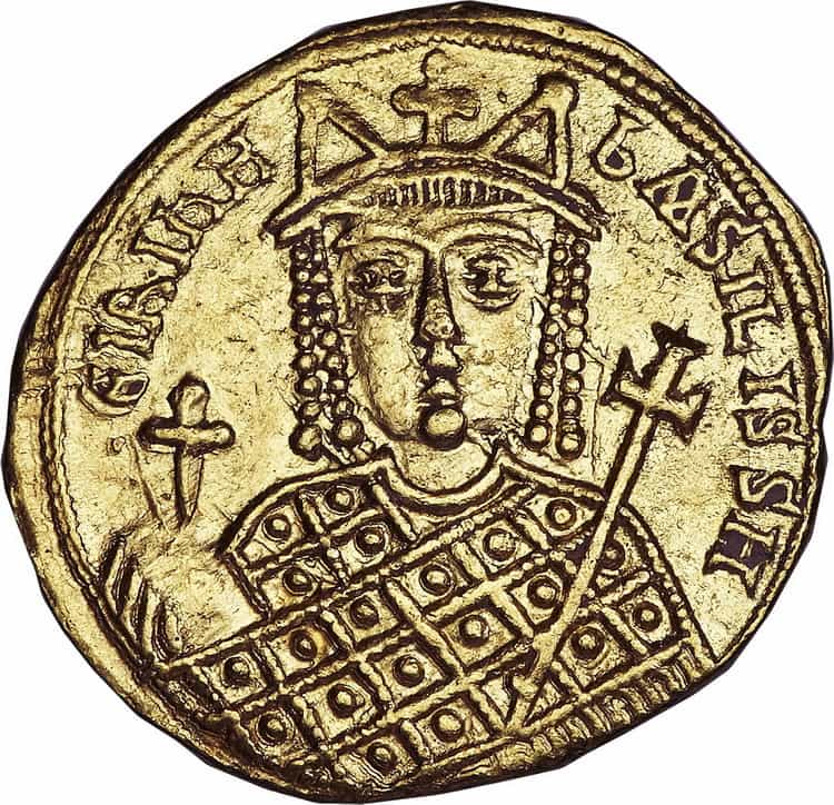 Solidus coins of Byzantine Empire