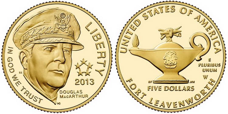5 US dollars coins history